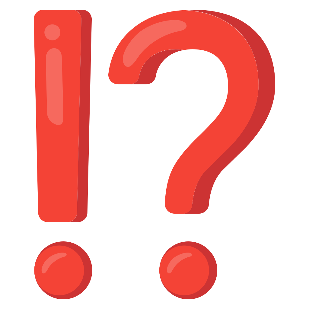 ⁉️ Exclamación E Interrogación Emoji