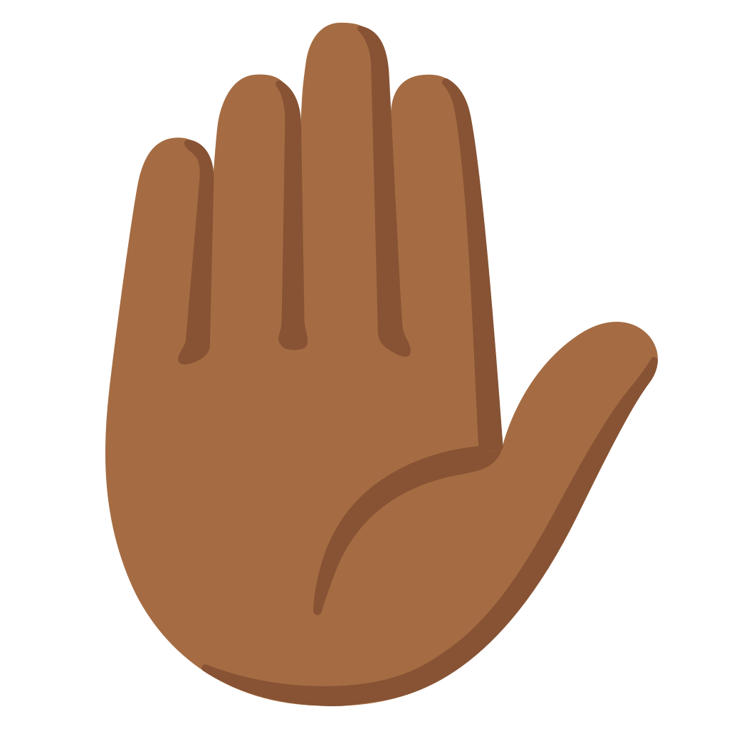 🏾 Raised Hand: Medium-Dark Skin Tone Emoji