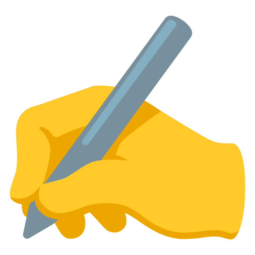 ️ Main Qui Écrit Emoji