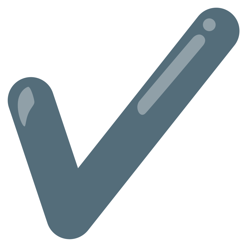 ️ Check Mark Emoji, Tick Emoji