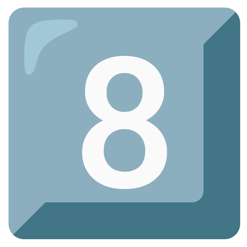 8️⃣ Keycap: 8 Emoji, Eight Emoji