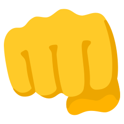 👊 Oncoming Fist Emoji, Punch Emoji, Fist Bump Emoji