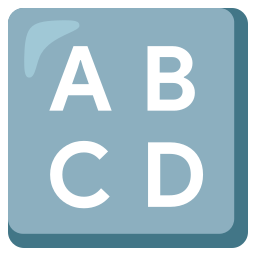 🔠 Input Latin Uppercase Emoji, ABCD Emoji