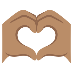 🫶🏽 Heart Hands: Medium Skin Tone Emoji