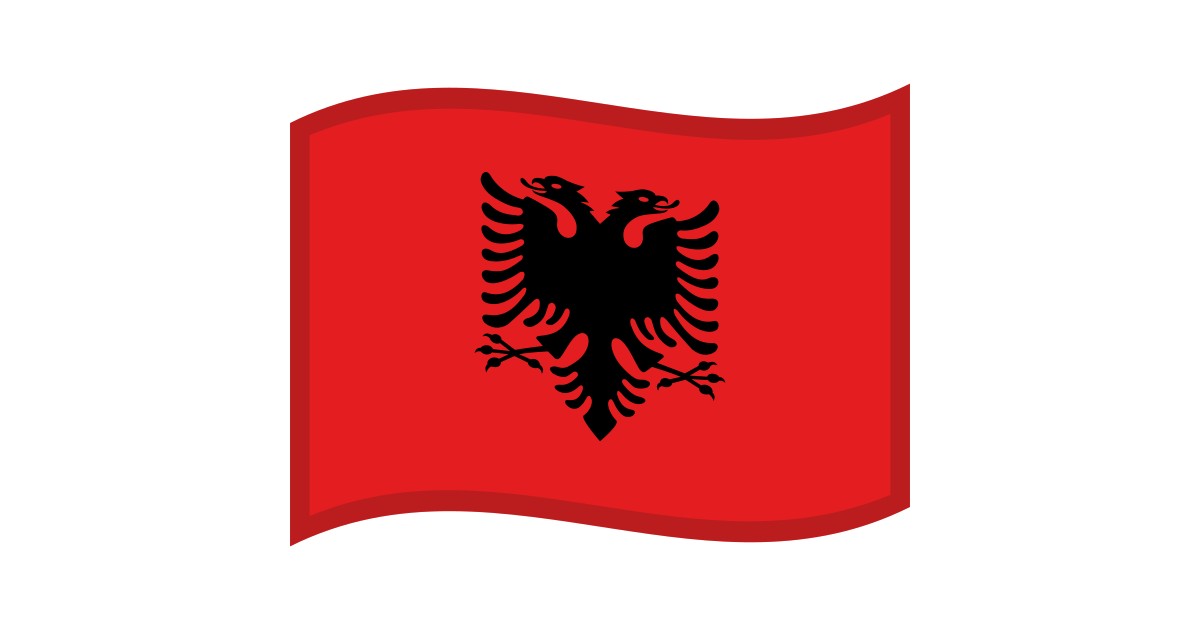 Flag Albania Emoji AL Flag Emoji Albanian Flag Emoji Flag Albania Emoji AL Flag Emoji Albanian Flag Emoji