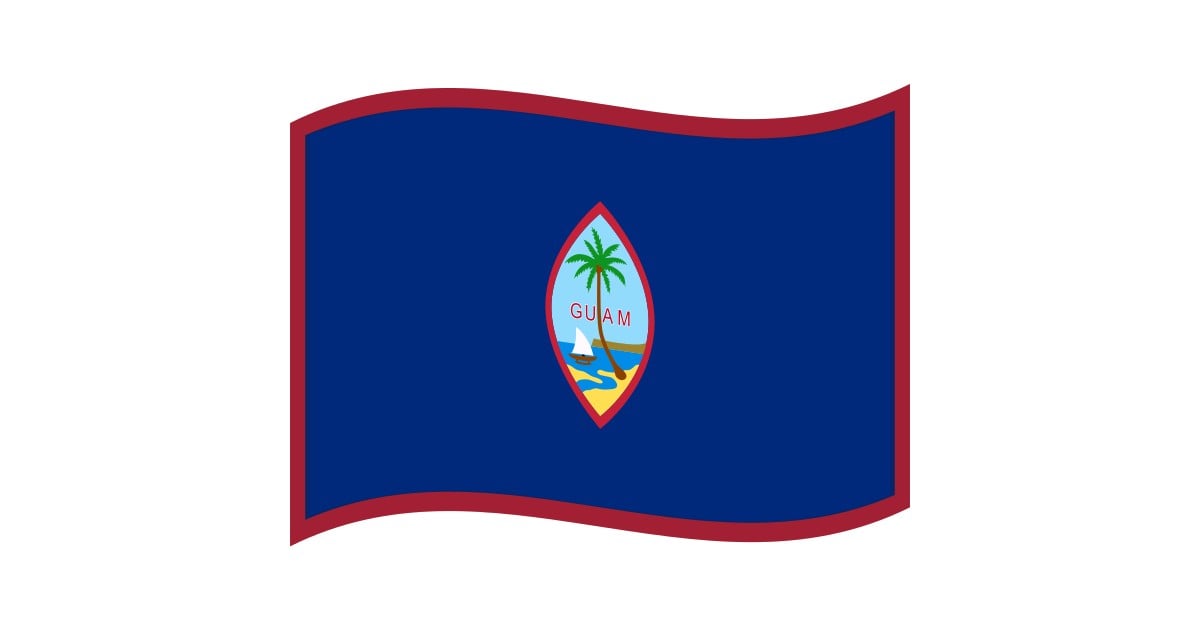 🇬🇺 Flag: Guam Emoji, GU Flag Emoji