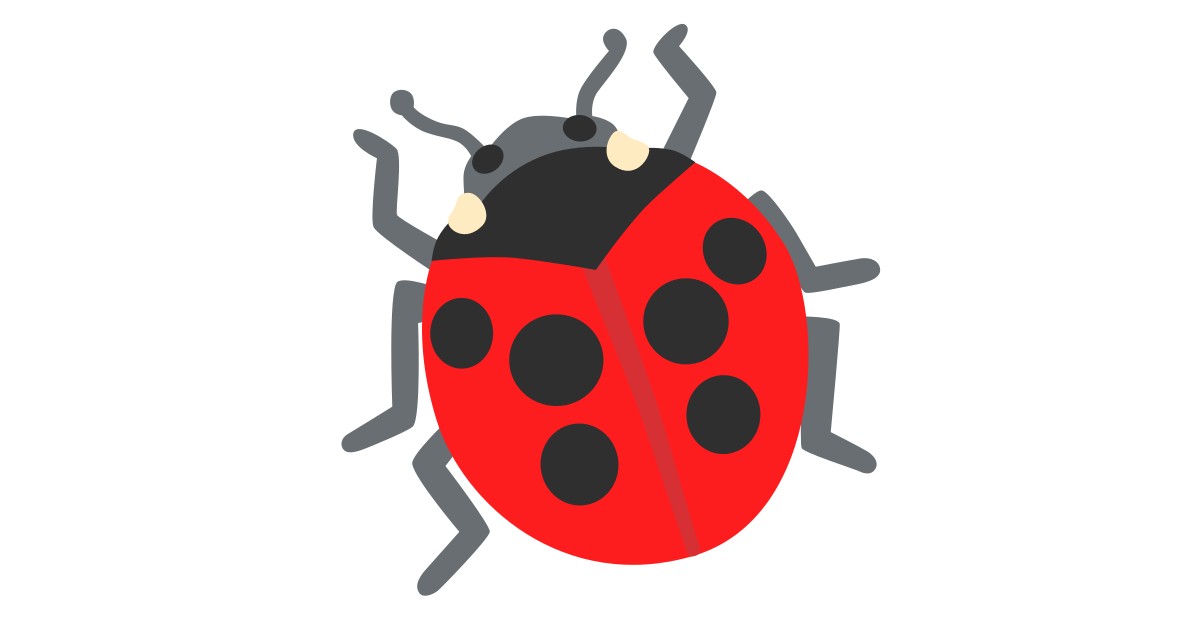 🐞 Lady Beetle Emoji, Ladybug Emoji