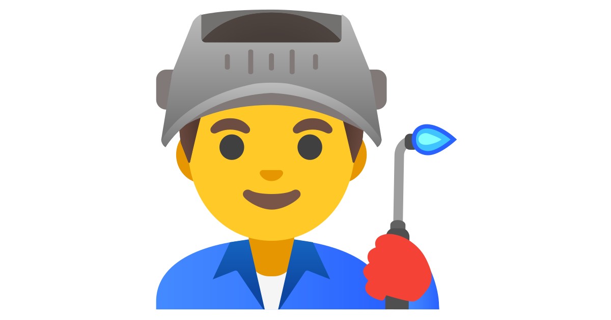 👨‍🏭 Man Factory Worker Emoji