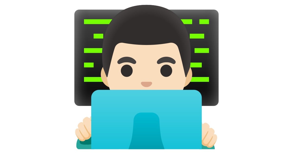 👨🏻‍💻 Man Technologist: Light Skin Tone Emoji