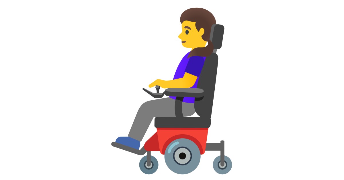 👩‍🦼 Woman In Motorized Wheelchair Emoji