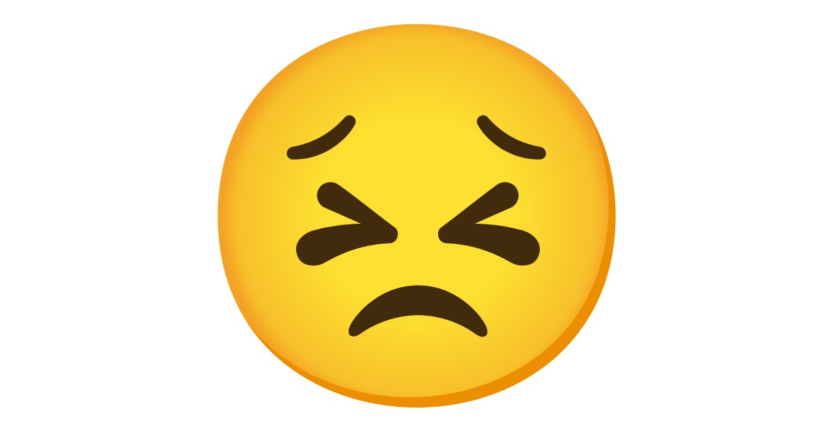 😣 entschlossenes Gesicht Emoji