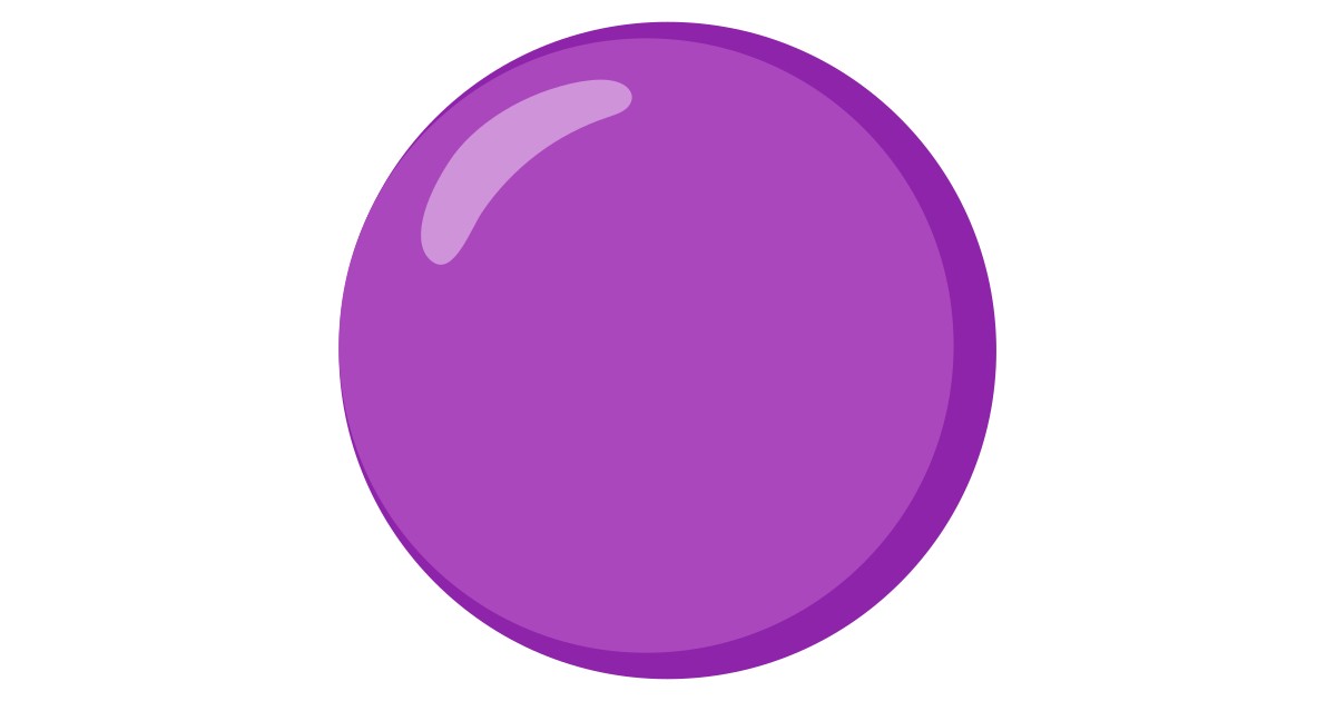 🟣 Purple Circle Emoji