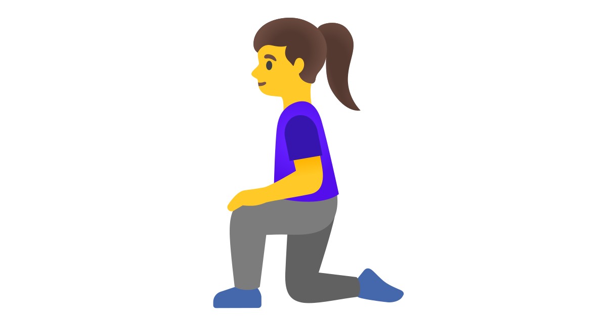 🧎‍♀️ Woman Kneeling Emoji