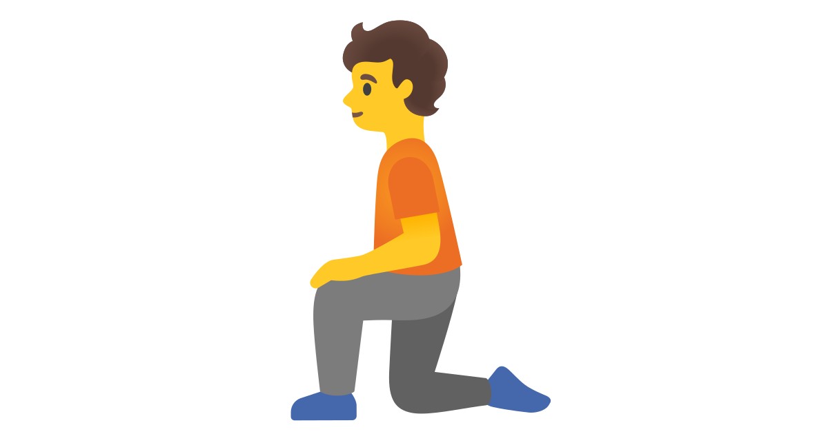 🧎 Person Kneeling Emoji