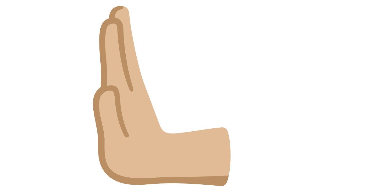 🏼 Leftwards Pushing Hand: Medium-Light Skin Tone Emoji