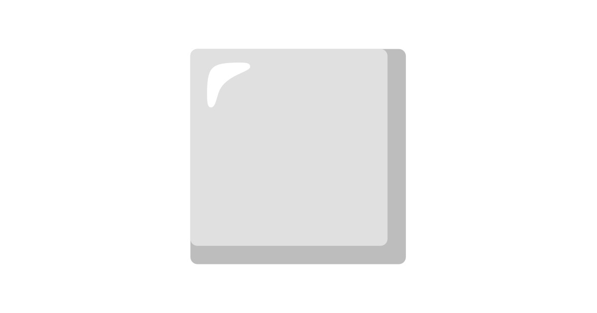 ️ White Medium Square Emoji