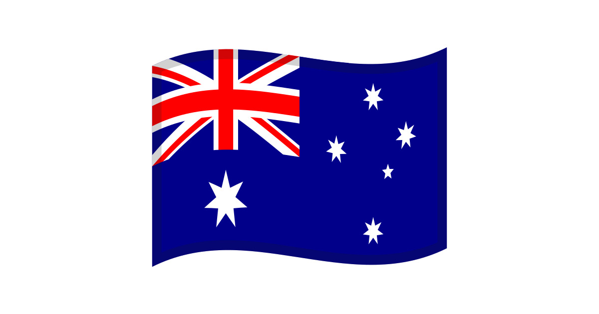Australian Flag Emoji Australia Macha Flagą Stock Photos, Royalty