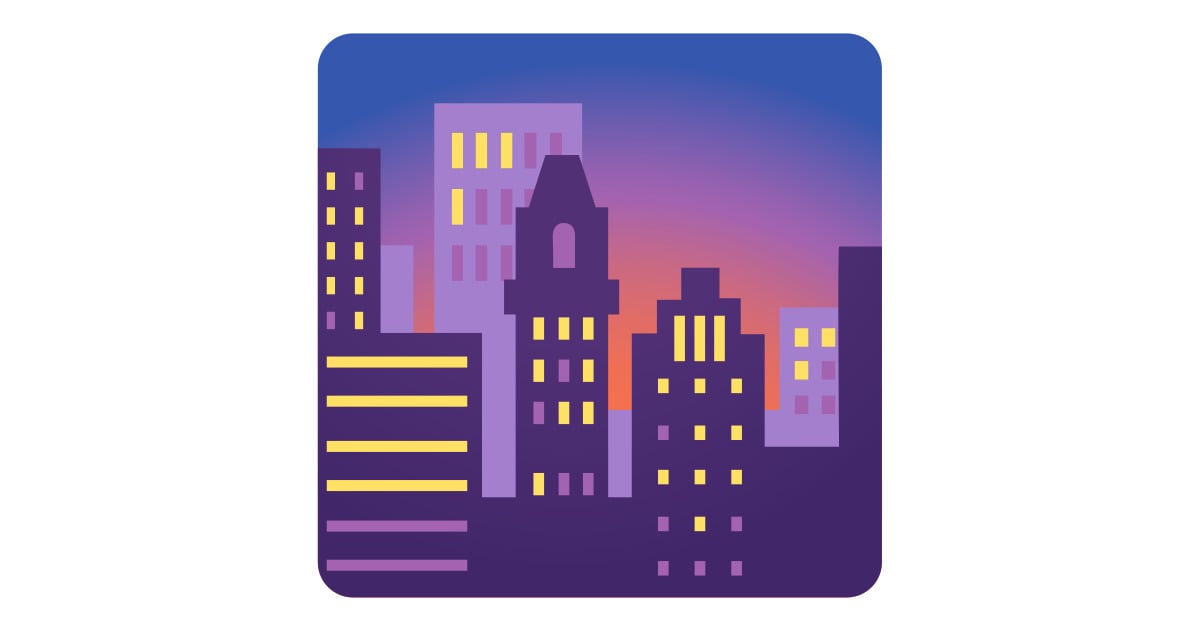 🌆 Cityscape At Dusk Emoji: Meaning & Usage