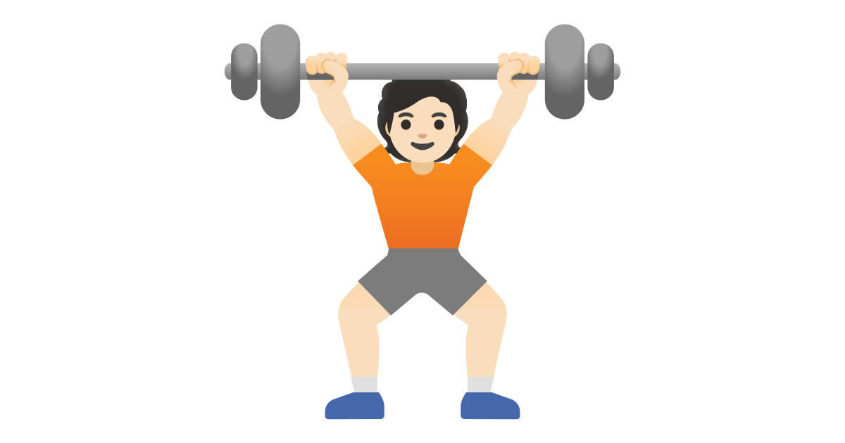 🏋🏻 Person Lifting Weights: Light Skin Tone Emoji