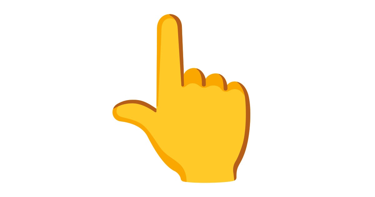 Dedo Apuntando Hacia Arriba