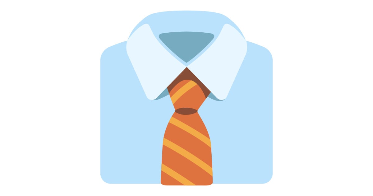 👔 Necktie Emoji: Meaning & Usage