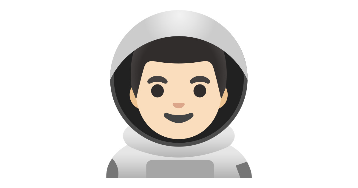 👨🏻‍🚀 Man Astronaut: Light Skin Tone Emoji