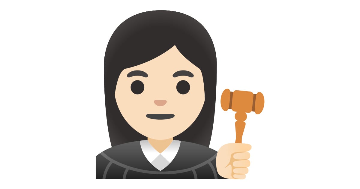 Translations of the 👩🏻‍⚖️ woman judge: light skin tone emoji in over ...