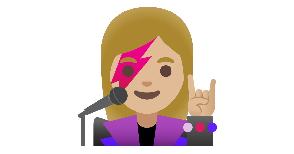👩🏼‍🎤 Woman Singer: Medium-Light Skin Tone Emoji
