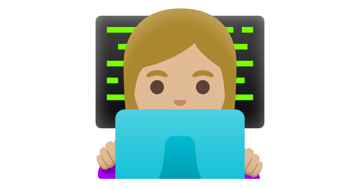 👩🏼‍💻 Woman Technologist: Medium-Light Skin Tone Emoji