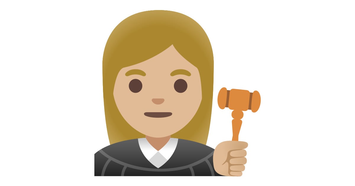 👩🏼‍⚖️ Woman Judge: Medium-Light Skin Tone Emoji