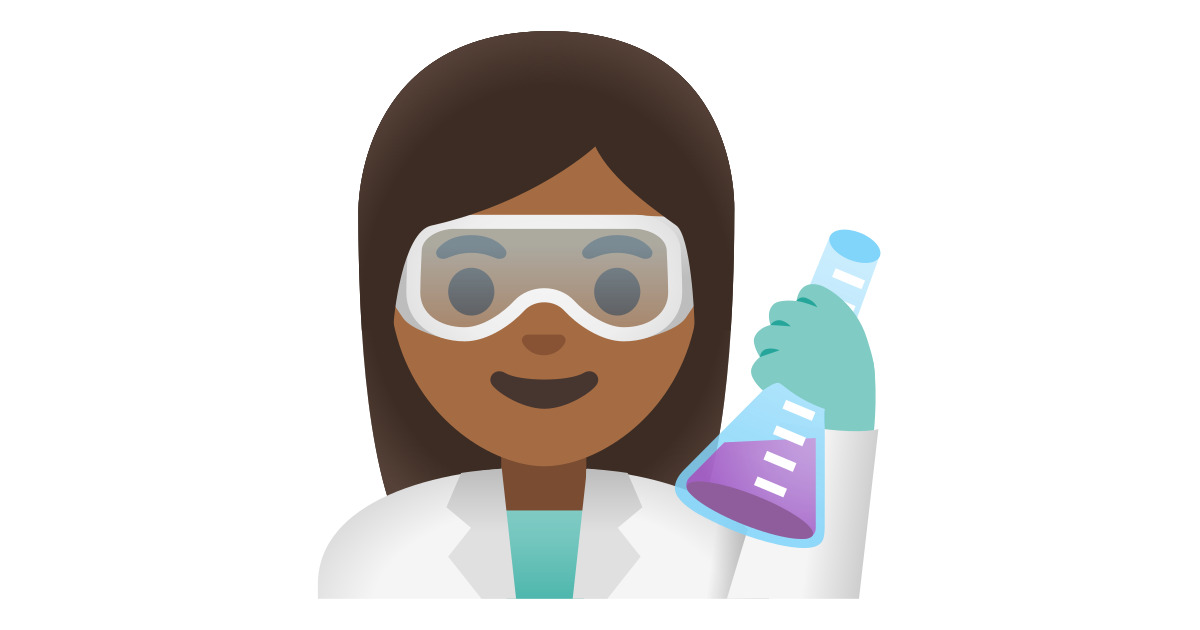 👩🏾‍🔬 Woman Scientist: Medium-Dark Skin Tone Emoji