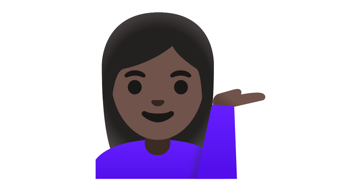 ππΏββοΈ Woman Tipping Hand Dark Skin Tone Emoji