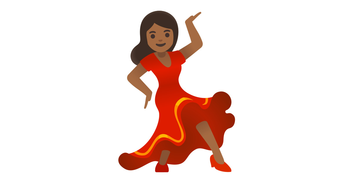 💃🏾 Woman Dancing: Medium-Dark Skin Tone Emoji