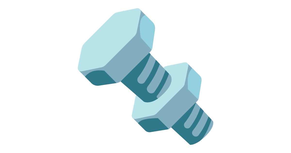 🔩 Nut And Bolt Emoji: Meaning & Usage