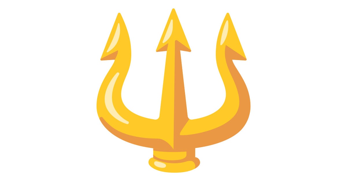 🔱 Emblema De Tridente Emoji: Significado e Uso