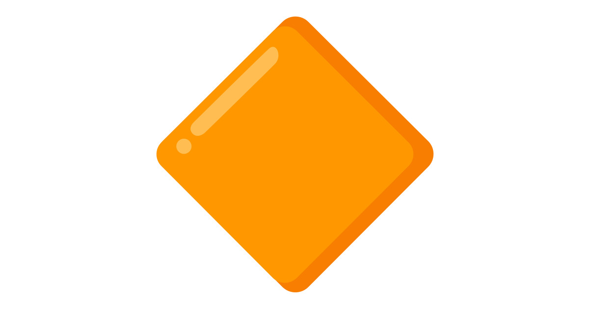 🔶 Grand Losange Orange Emoji
