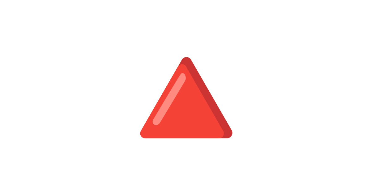 🔺 Red Triangle Pointed Up Emoji: Meaning & Usage