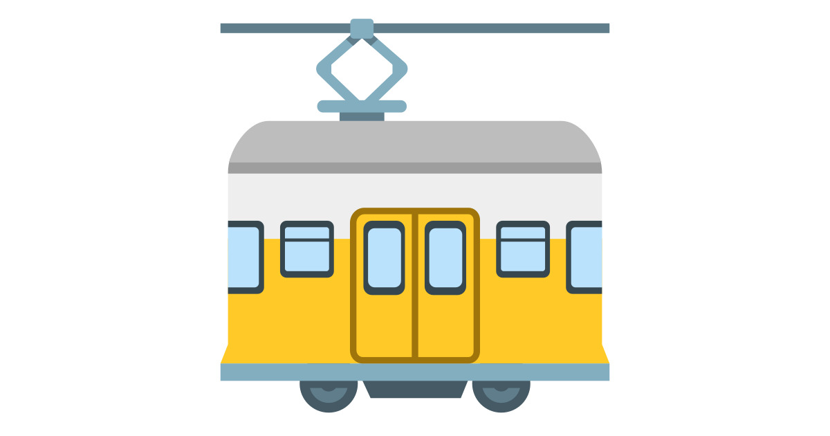 🚋 Tram Car Emoji: Meaning & Usage