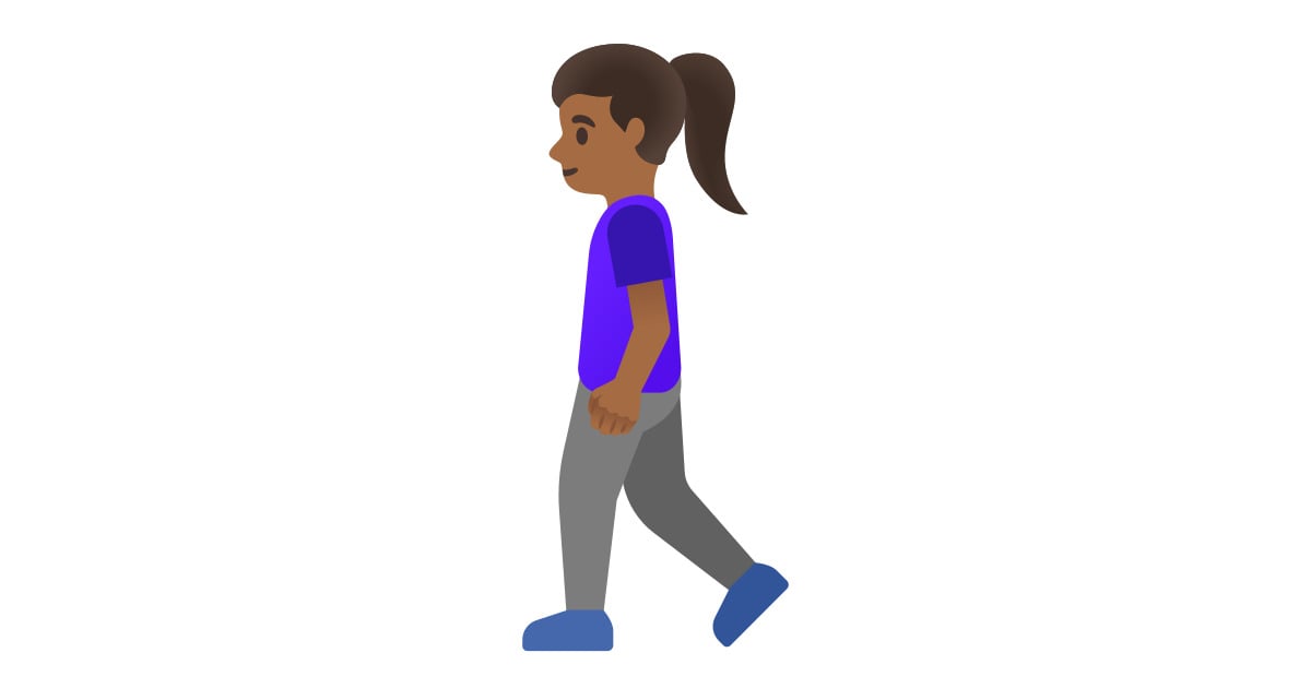 🚶🏾‍♀️ Woman Walking: Medium-Dark Skin Tone Emoji
