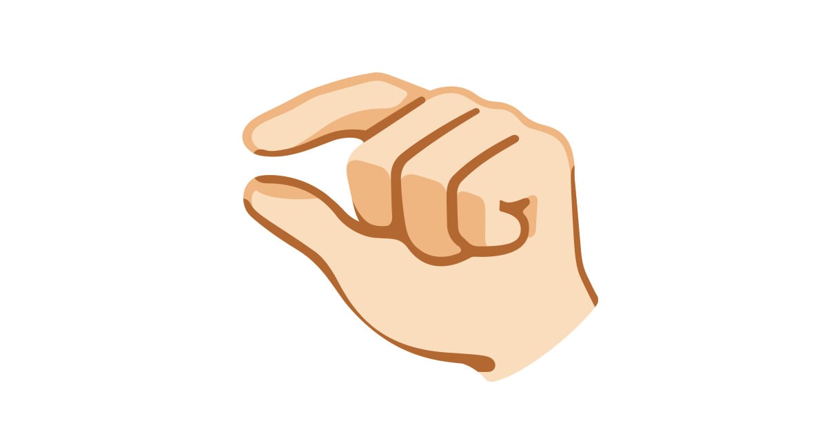 🤏🏻 Pinching Hand: Light Skin Tone Emoji