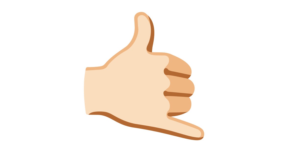 🤙🏻 Call Me Hand: Light Skin Tone Emoji