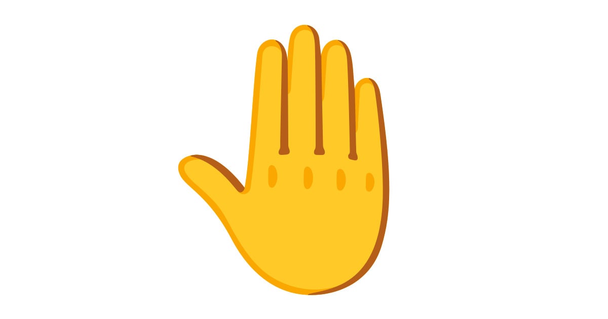 🤚 Raised Back Of Hand Emoji: Meaning & Usage