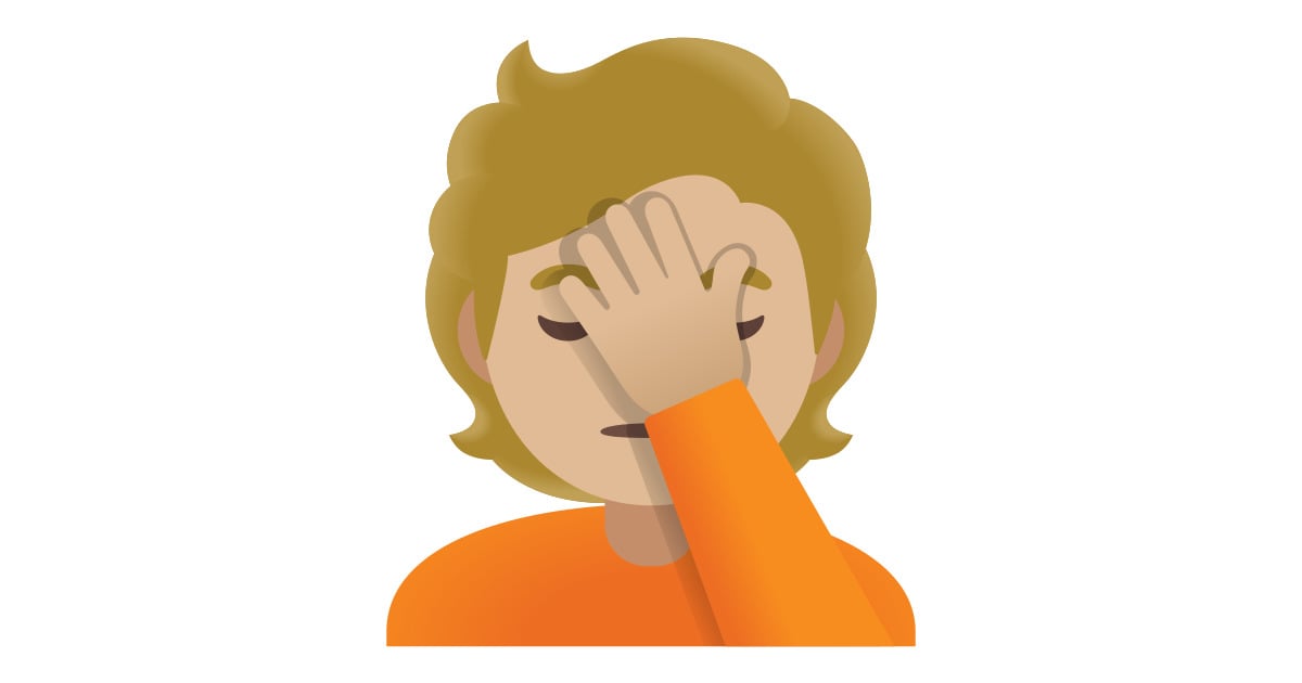 🤦🏼 Person Facepalming: Medium-Light Skin Tone Emoji