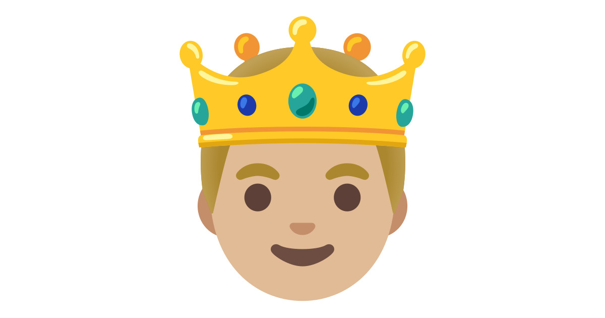 🤴🏼 Prince: Medium-Light Skin Tone Emoji