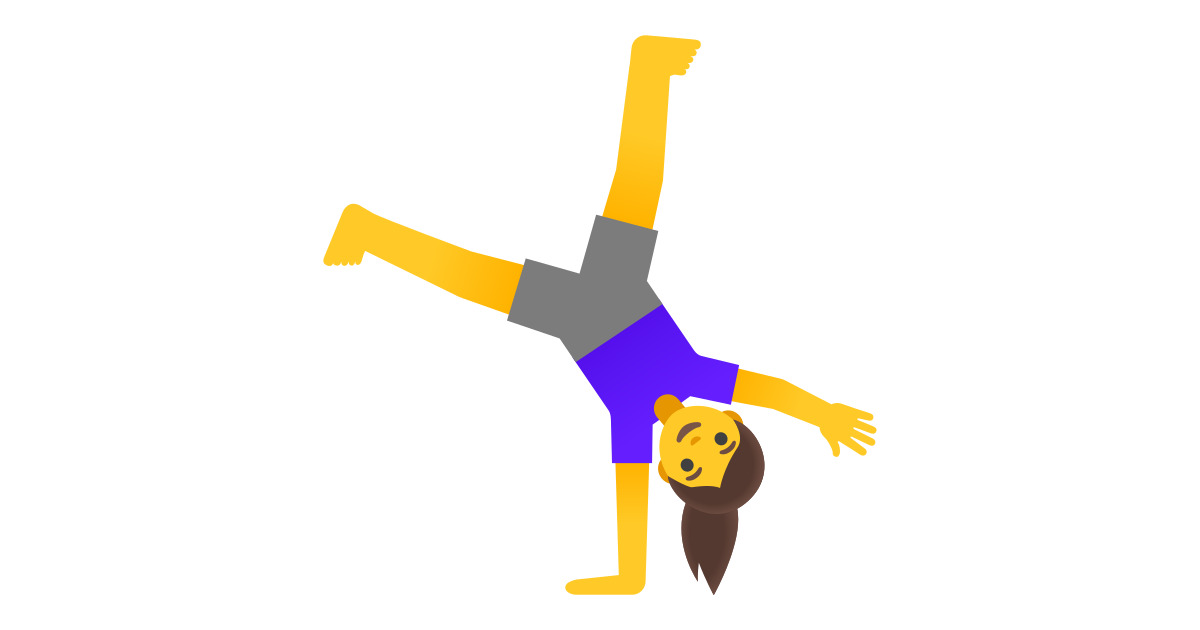 🤸‍♀️ Woman Cartwheeling Emoji: Meaning & Usage