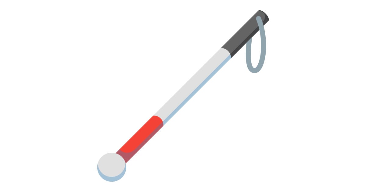 🦯 White Cane Emoji: Meaning & Usage