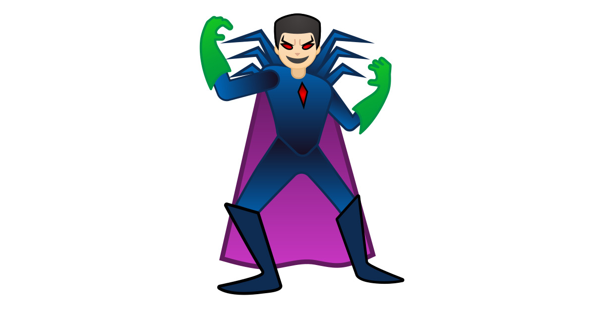 🦹🏻‍♂️ Man Supervillain: Light Skin Tone Emoji