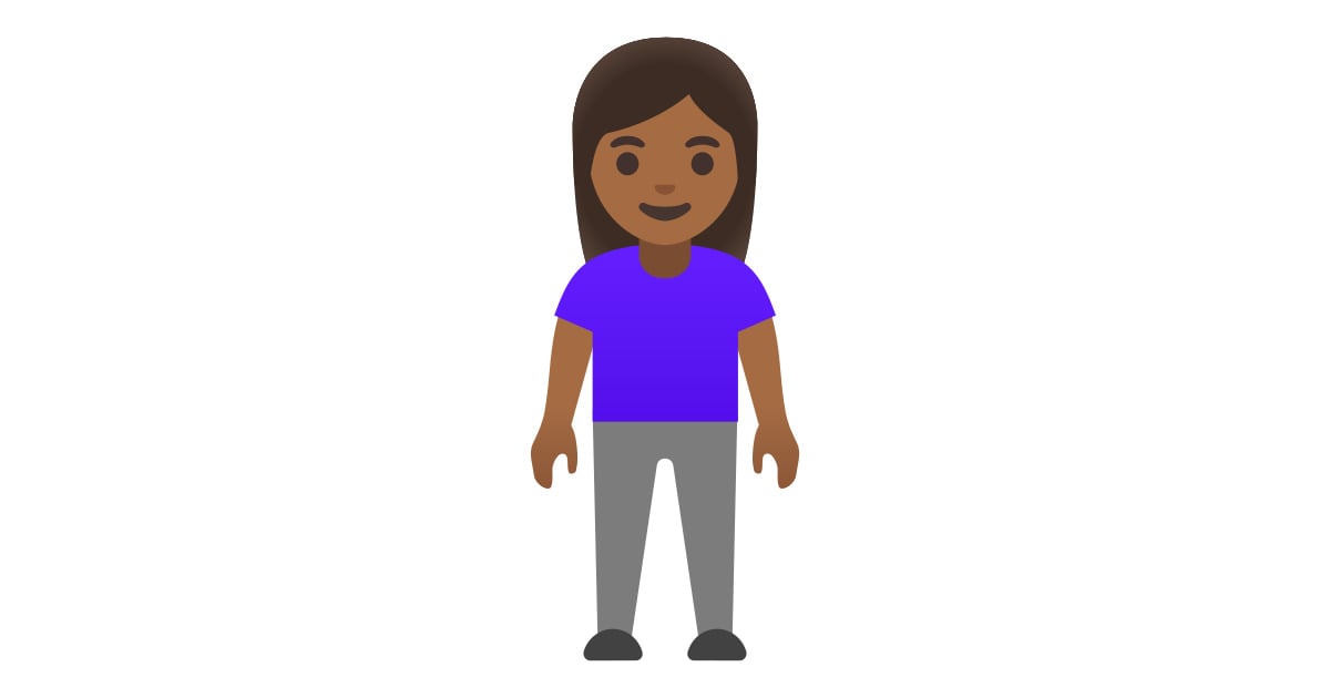 🧍🏾‍♀️ Woman Standing: Medium-Dark Skin Tone Emoji