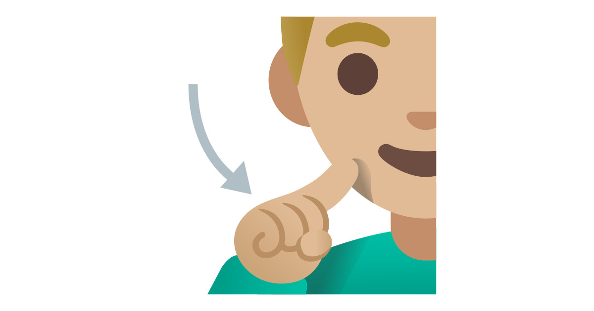 🧏🏼‍♂️ Deaf Man: Medium-Light Skin Tone Emoji