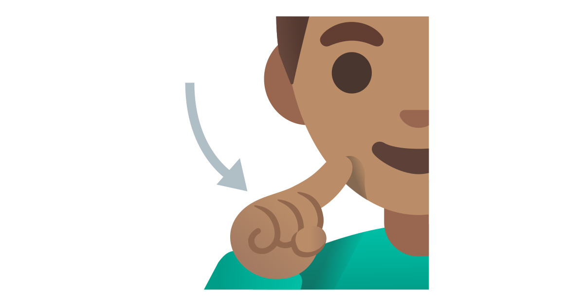 🧏🏽‍♂️ Deaf Man: Medium Skin Tone Emoji